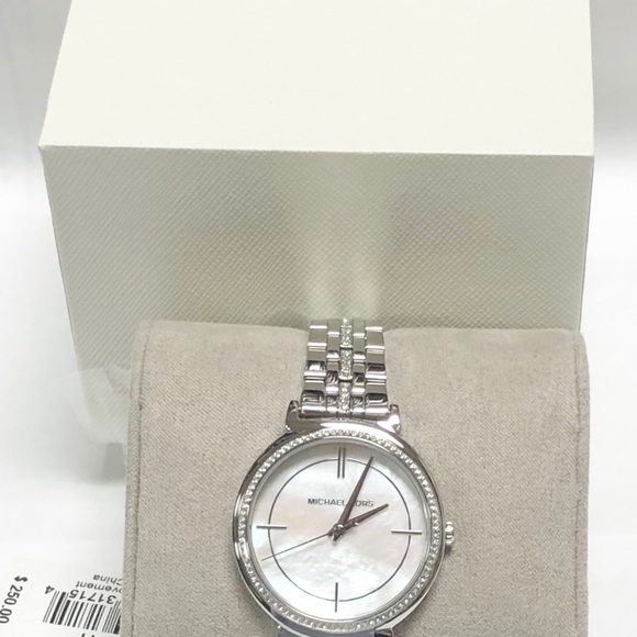 Michael Kors | Accessories | Michael Kors Cinthia Silver Tone Watch ...
